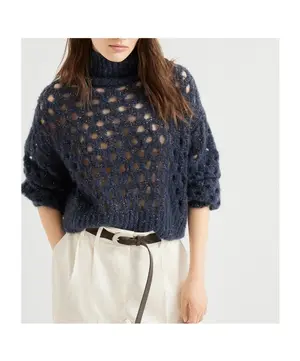 Brunello Cucinelli High-neck Knitted Sweater