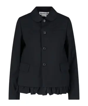 Comme Des Garçons Ruffled Button-up Jacket