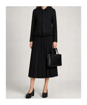 Comme Des Garçons Ruffled Button-up Jacket