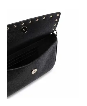 Valentino Garavani Rockstud Foldover Pouch - Black