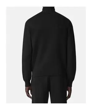Versace Medusa Zipped Cardigan - Black