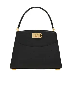 FERRAGAMO The Studio Box Tote Bag - Black