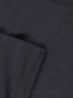 Prada All-over Triangle Motif Crewneck T-shirt - Black