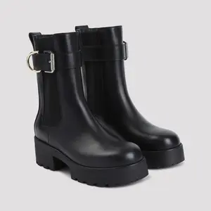 Givenchy 4g Debossed Buckled Chelsea Boots