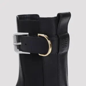 Givenchy 4g Debossed Buckled Chelsea Boots