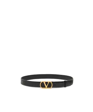 Valentino Garavani Vlogo Signature Belt - Black