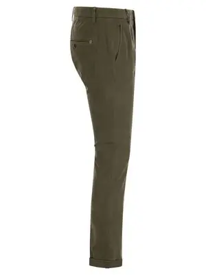 DONDUP Belt-lined Casual Trousers - Brown