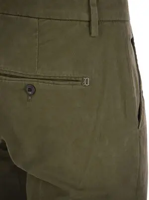 DONDUP Belt-lined Casual Trousers - Brown