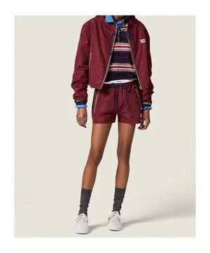 Miu Miu Technical Drawstring Shorts - Red