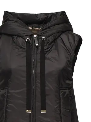 Max Mara Greengo Zip-up Hooded Gilet - Black