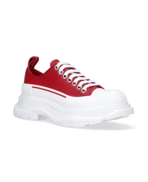 Alexander McQueen Tread Slick Sneakers - Red