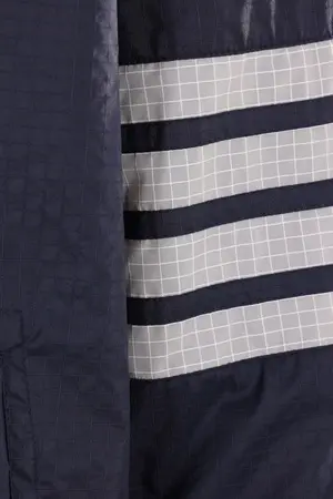 Thom Browne Zip-up 4-bar Striped Ripstop Jacket