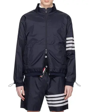 Thom Browne Zip-up 4-bar Striped Ripstop Jacket