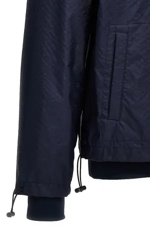 Thom Browne Zip-up 4-bar Striped Ripstop Jacket
