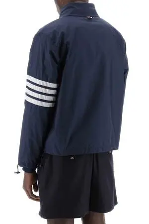 Thom Browne Zip-up 4-bar Striped Ripstop Jacket