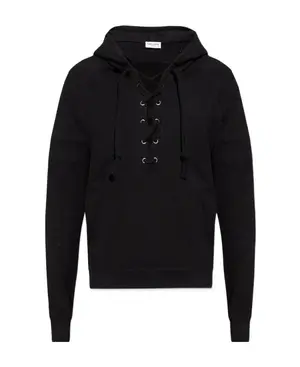 Saint Laurent Lace-up Hoodie