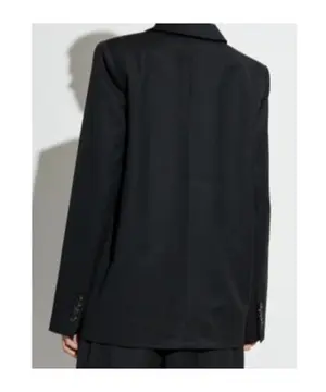 GANNI Double-breasted Wool Blazer