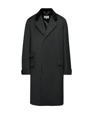 MAISON MARGIELA Wool Coat - Black