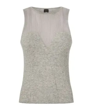 Pinko Ribbed Sleeveless Top