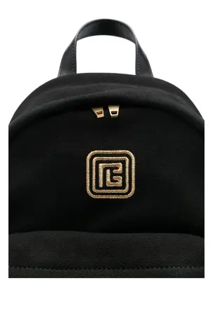Balmain Logo Embroidered Backpack