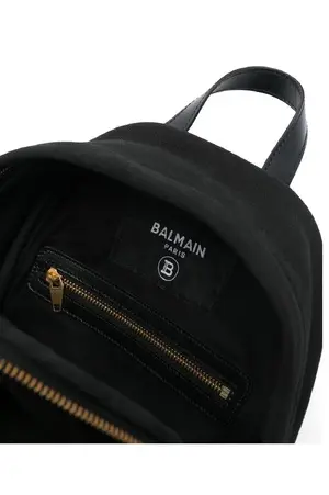 Balmain Logo Embroidered Backpack