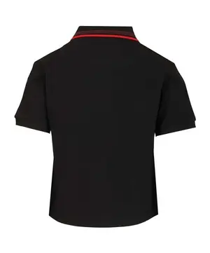 VIVIENNE WESTWOOD Short Sleeve Polo Shirt With Embroidered Saturn Logo