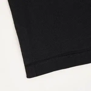 VIVIENNE WESTWOOD Short Sleeve Polo Shirt With Embroidered Saturn Logo - Black