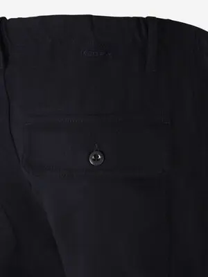 Incotex Flannel Cargo Pants - Navy Blue