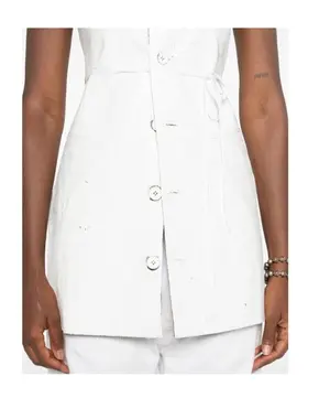 MAISON MARGIELA V-neck Gilet With Knot Detailing