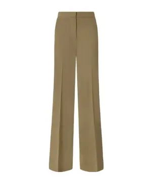 Pinko Stretch Pleated Wide-leg Trousers - Brown