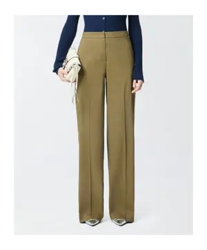 Pinko Stretch Pleated Wide-leg Trousers - Brown