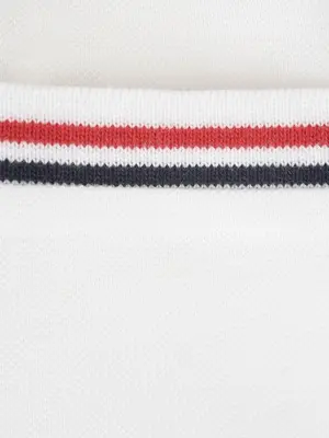 Thom Browne Rwb Short-sleeved Polo Shirt - White
