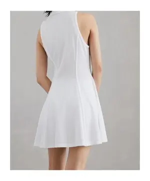 Brunello Cucinelli Sleeveless Collared Dress With Embroidered Logo And Matching Shorts