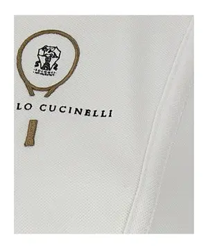 Brunello Cucinelli Sleeveless Collared Dress With Embroidered Logo And Matching Shorts