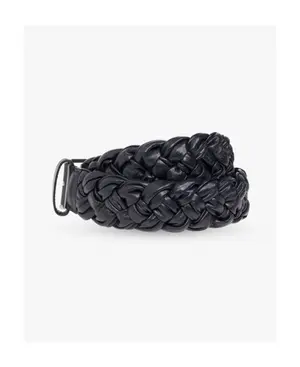 Bottega Veneta Intreccio Belt - Black