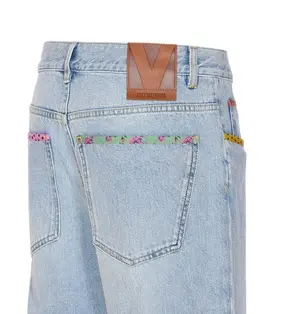 Valentino Garavani Belt Loop Jeans - Light Blue