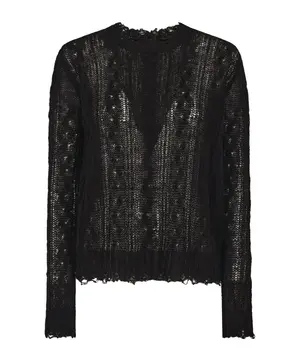 Alanui Open-work Ruffled Jumper