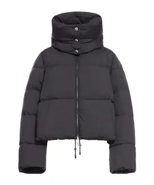 Sportmax High Neck Zip-up Jacket - Black