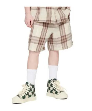 Burberry Check Linen Shorts