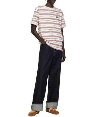 Kenzo Turn Up Wide Fit Jeans In Japanese Denim