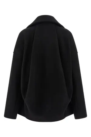 Rick Owens High-neck Zip-up Jacket With Asymmetrical Hem