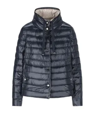 Herno Reversible Quilted Down Jacket - Blue Grey