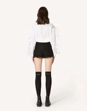 Red Valentino Lace Detail Shorts