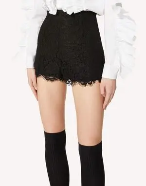 Red Valentino Lace Detail Shorts