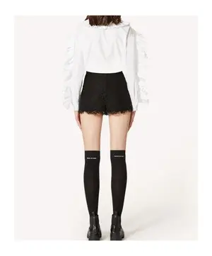 Red Valentino Lace Detail Shorts