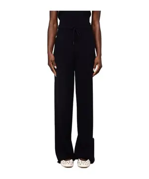 Max Mara Drawstring Straight Leg Pants - Black