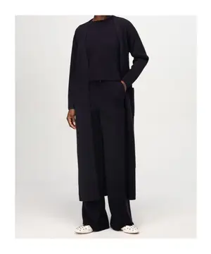 Max Mara Drawstring Straight Leg Pants - Black
