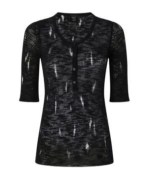 Pinko Distressed Knit Top