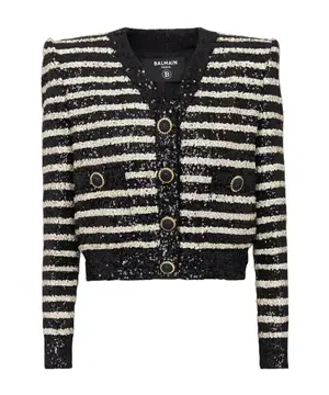 Balmain V Neck Jackets For Women