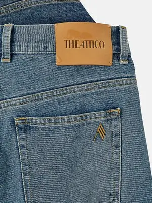 Attico Logo Patch Straight-leg Jeans